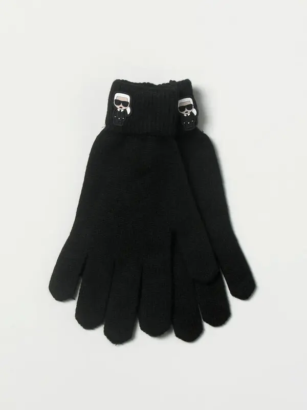 Karl Lagerfeld Knitted Gloves - Black