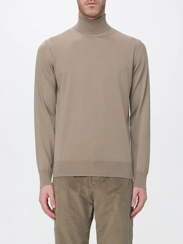 PAOLO PECORA Long Sleeve Turtleneck Jumper - Grey