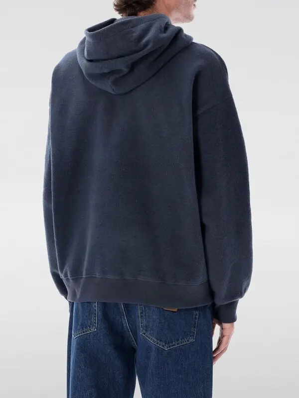 HUF Fleece Back Hoodie With Graphic Logo - Blue