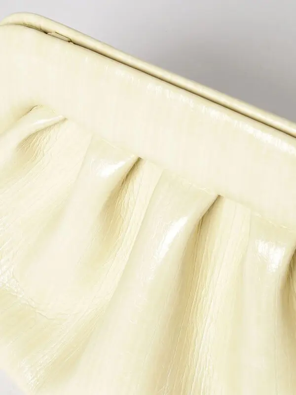 THEMOIRE Bios Vegan Leather Clutch - Cream