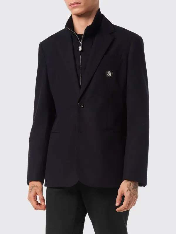 BILLIONAIRE Single-breasted Virgin Wool Cloth Blazer