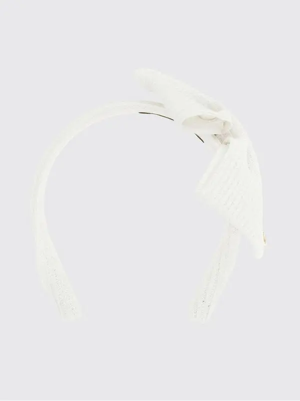MAISON MICHEL Straw Headband - White