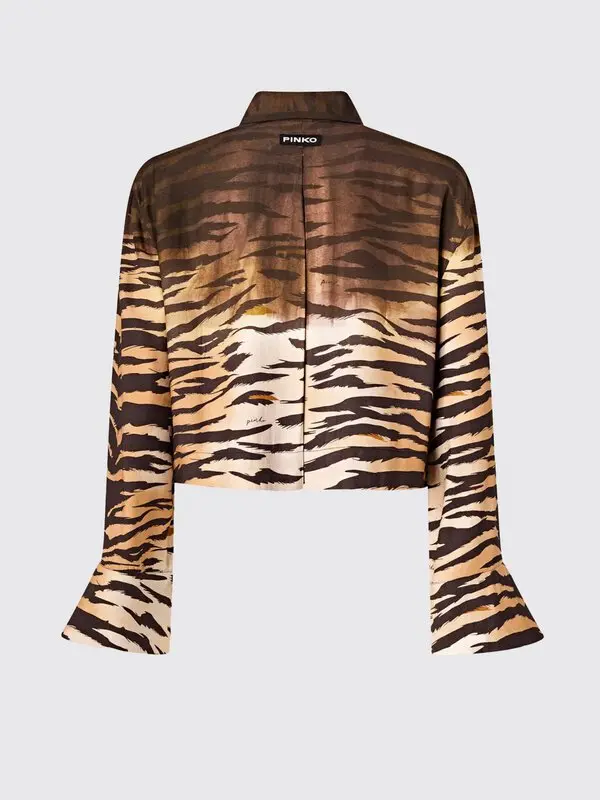 Pinko Viscose Shirt With Animal Print