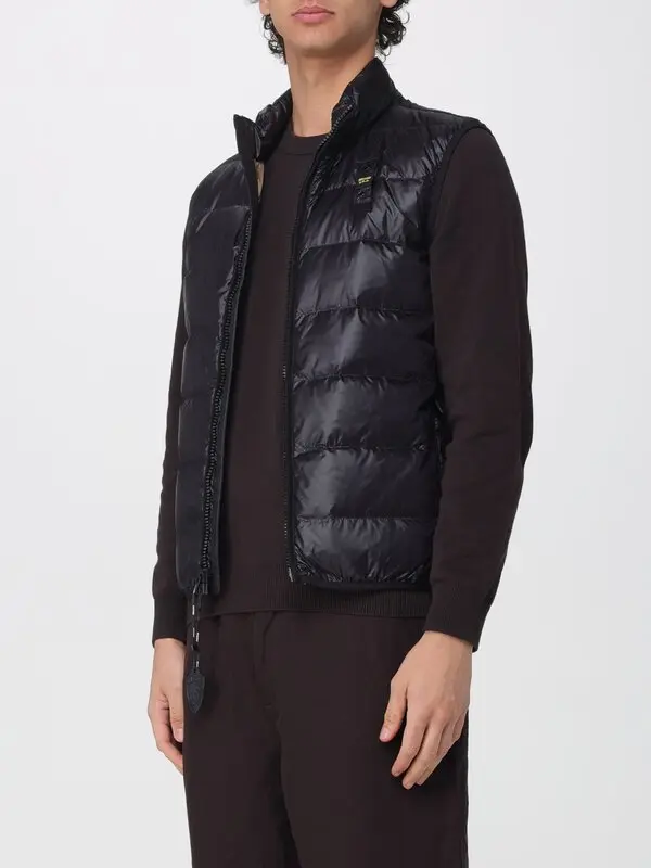 BLAUER. Padded Nylon Vest - Black