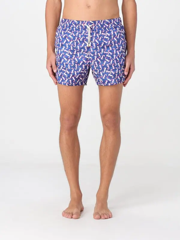 KAMPOS Swimsuit With Seahorse Print - Navy