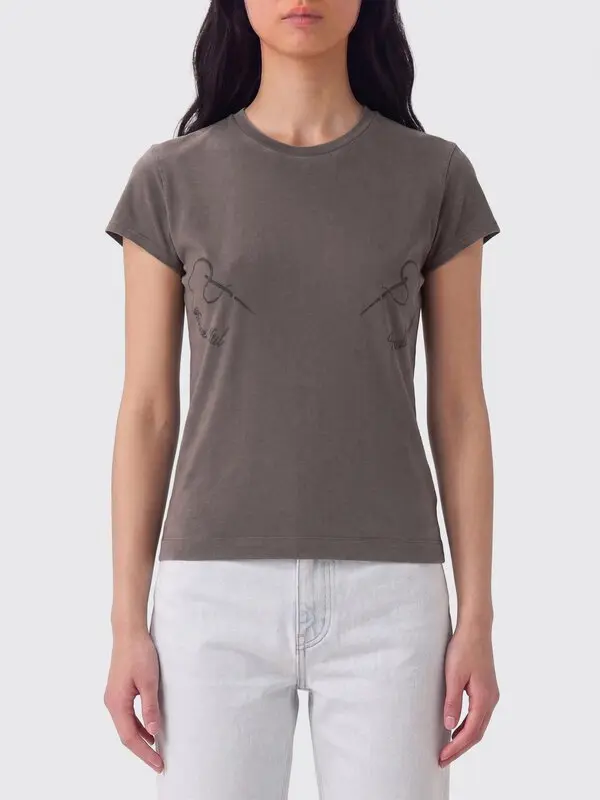 JEAN PAUL GAULTIER Organic Cotton Graphic Print T-shirt - Grey