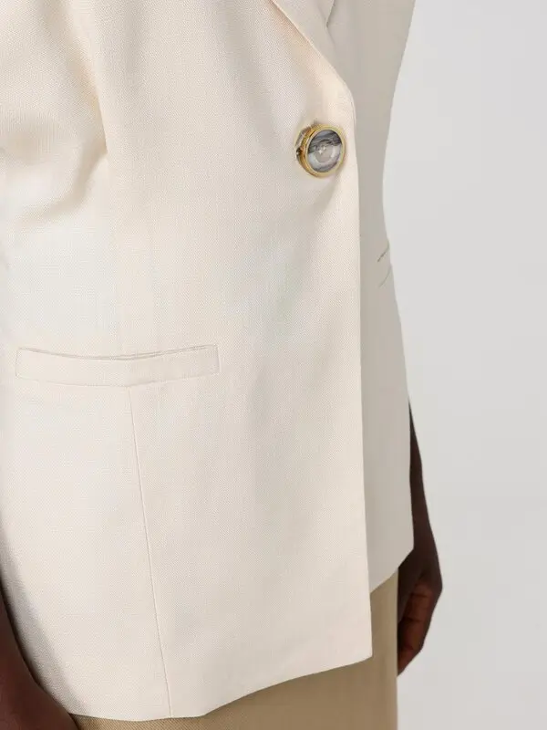 Pinko Sleeveless Tailored Waistcoat - White