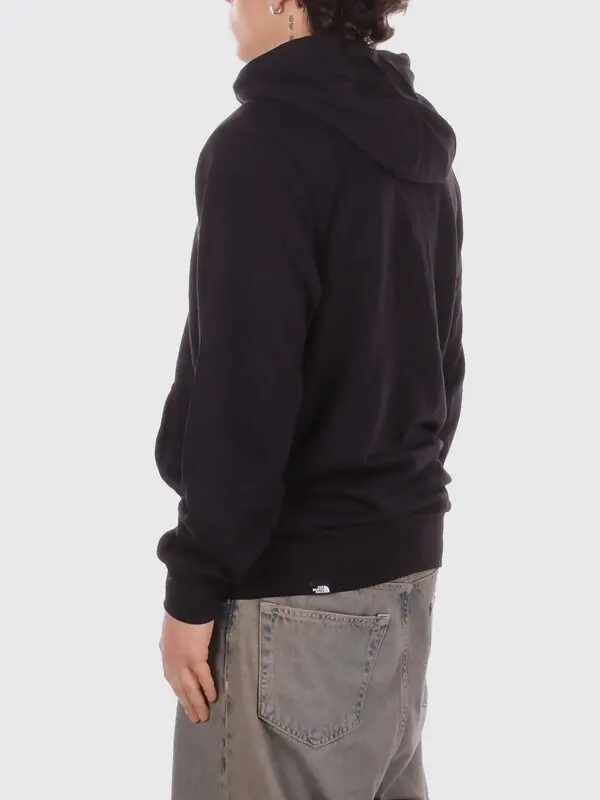 The North Face Cotton Zip Hoodie With Logo - Black