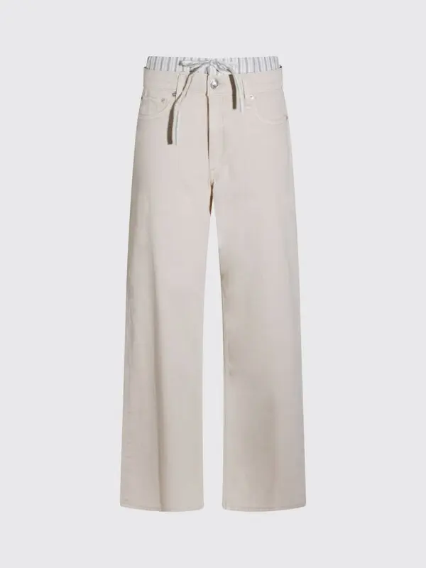 RAG&BONE Cam High-waisted Wide-leg Cotton Denim Jeans With Drawstring