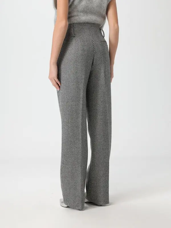 FORTE_FORTE Herringbone Wide-leg Trousers