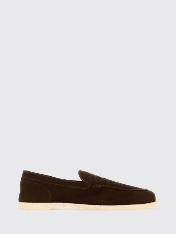 John Lobb Pace Suede Loafers - Brown