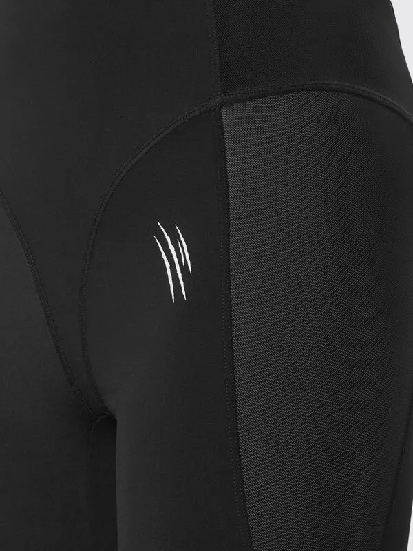 PLEIN SPORT Flared Jersey Trousers With Rhinestone Embellishments