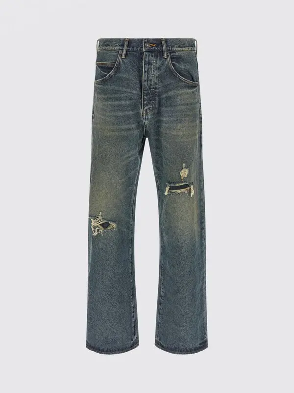 PURPLE BRAND Distressed Denim Straight Jeans