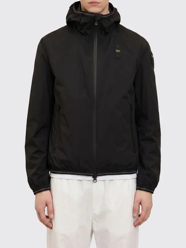 BLAUER. Nylon Windbreaker - Black