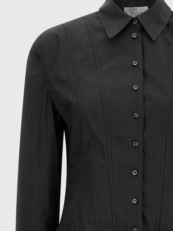 Giuseppe Di Morabito Cotton Shirtdress With Asymmetrical Detailing - Black