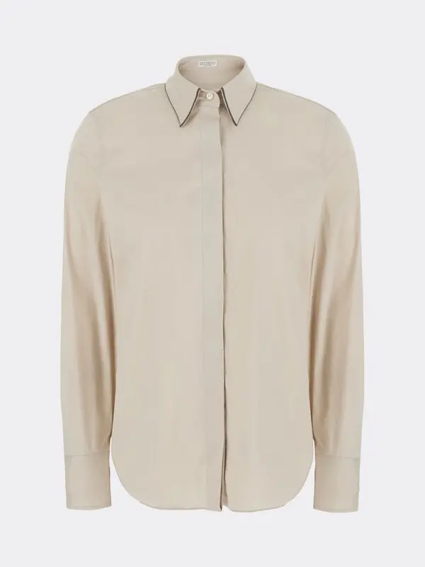 Brunello Cucinelli Classic Collar Shirt - Beige