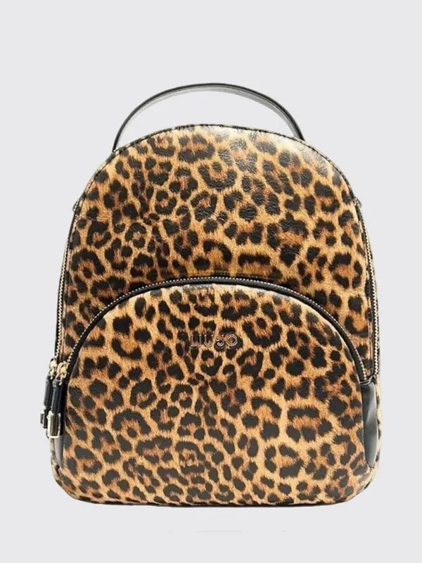 Liu Jo Animal Print Faux Leather Backpack