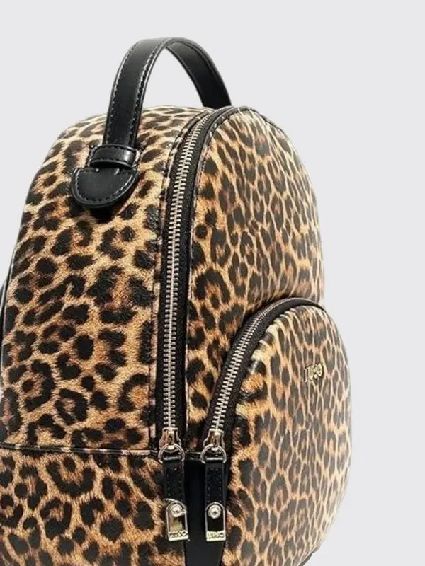 Liu Jo Animal Print Faux Leather Backpack