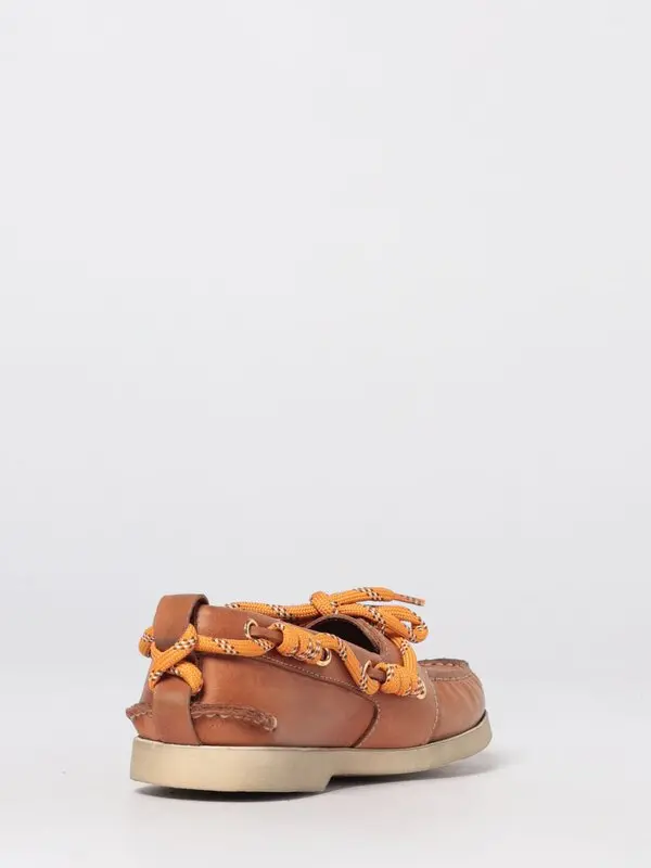 GOLDEN GOOSE Cruise Leather Boat Loafers - Brown
