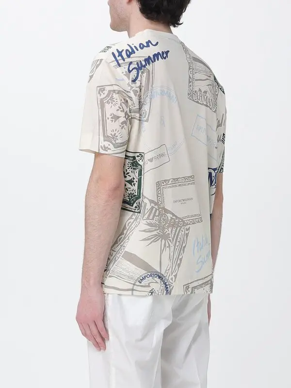 Emporio Armani Printed Cotton Blend T-shirt