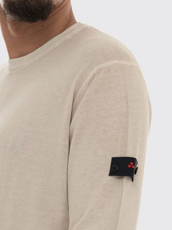 Peuterey Crew Neck Jumper In Pure Cotton