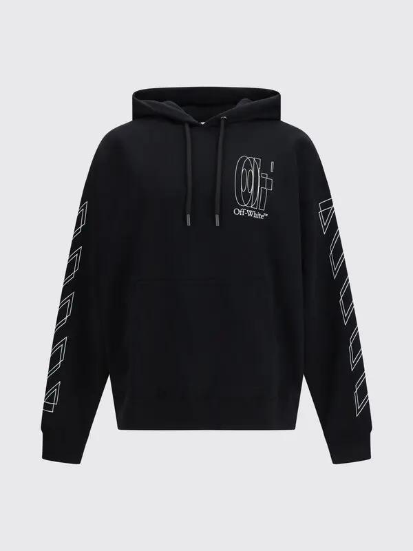 Off-White Cotton Sweatshirt With Arrow