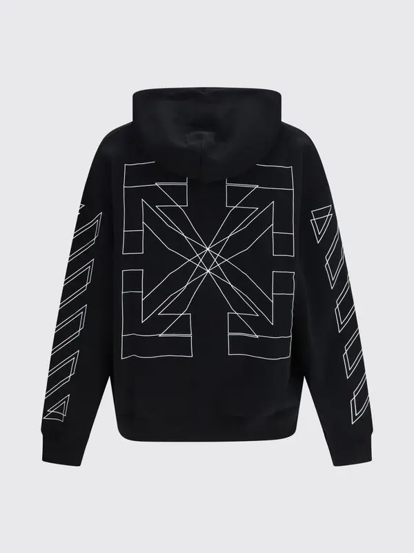 Off-White Cotton Sweatshirt With Arrow