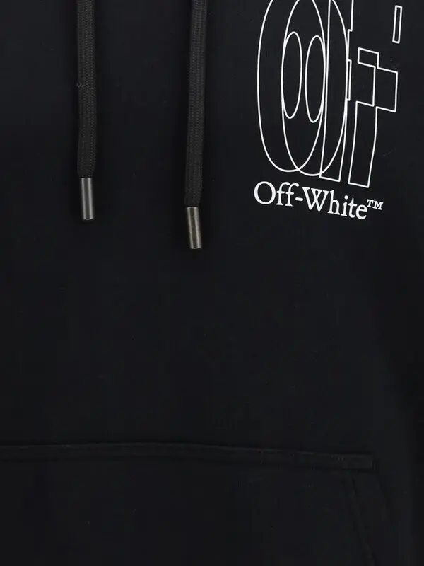 Off-White Cotton Sweatshirt With Arrow