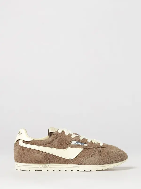 AUTRY Windspin Low Top Calfskin Lace-up Sneakers - Brown