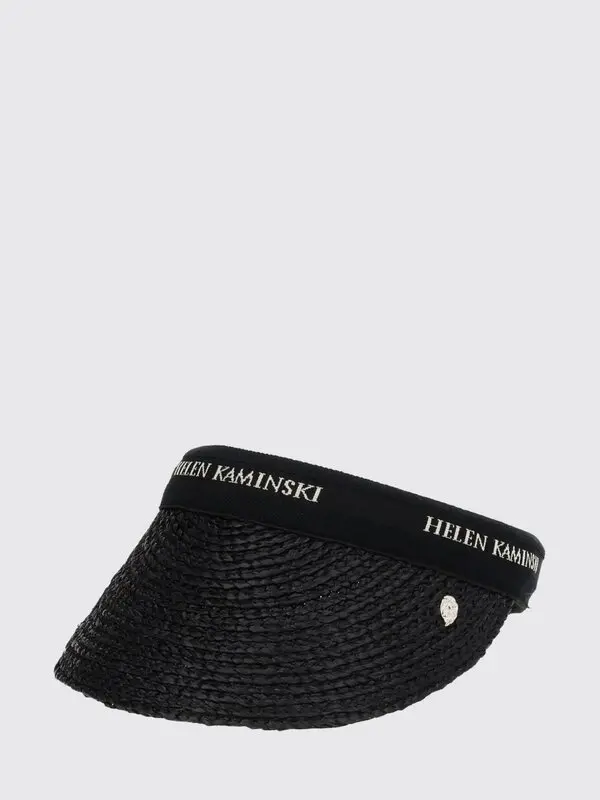 Helen Kaminski Raffia Visor - Black