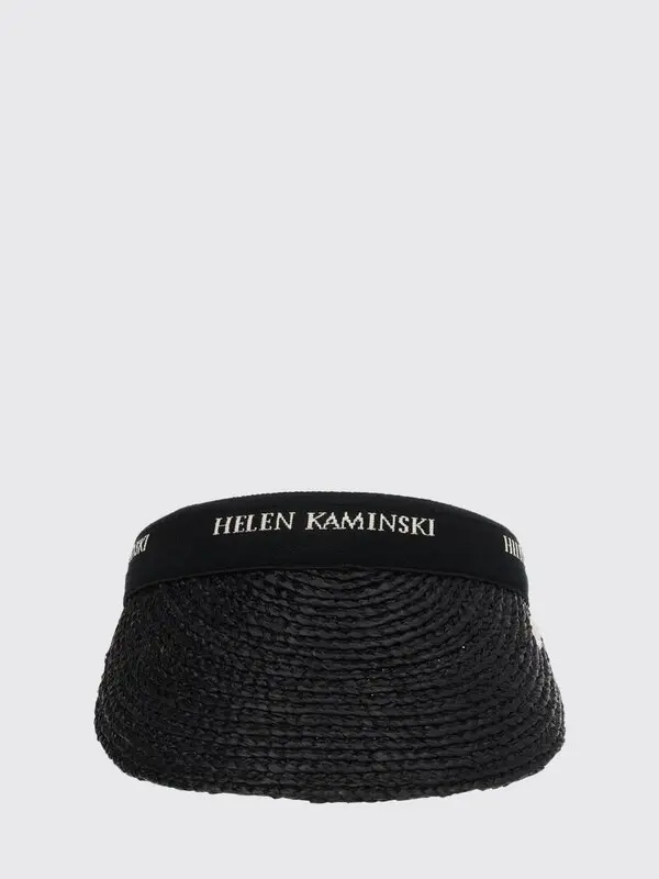 Helen Kaminski Raffia Visor - Black