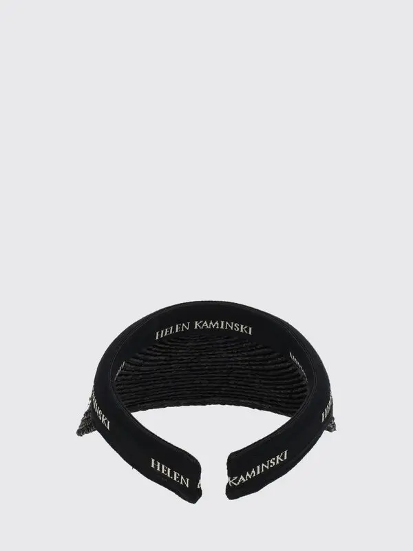 Helen Kaminski Raffia Visor - Black