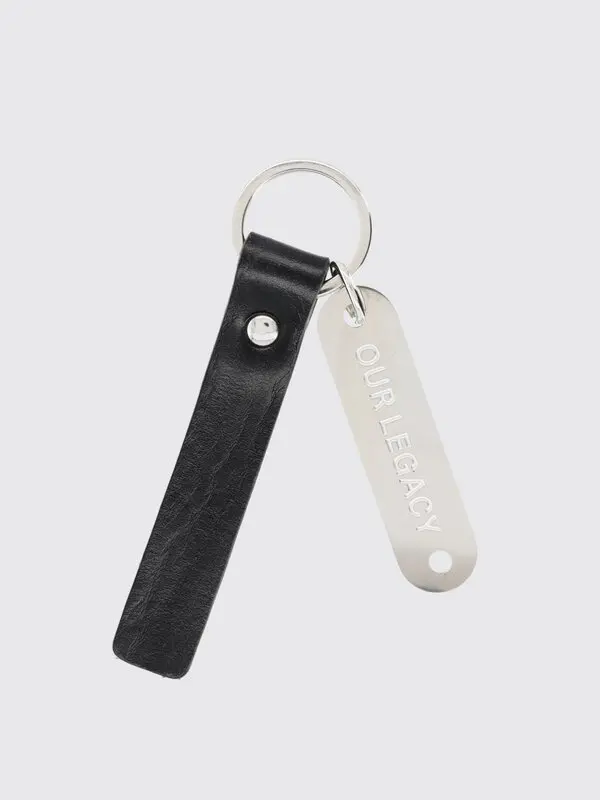 Our Legacy Metal And Leather Keychain