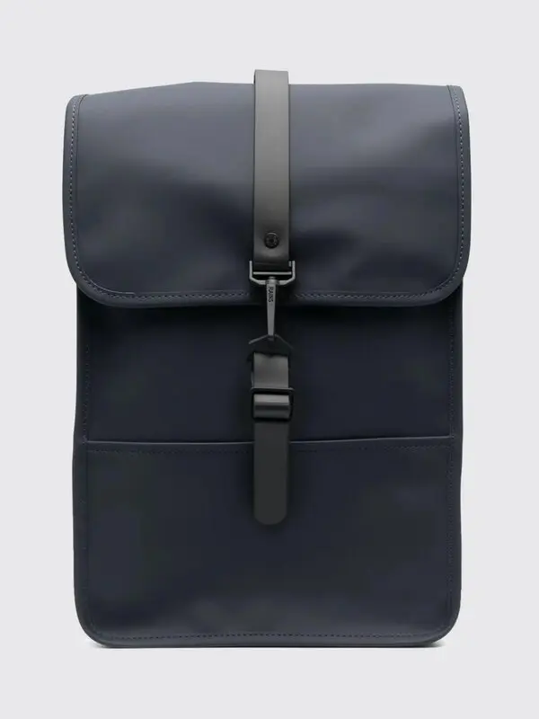 Rains Waterproof Polyester Backpack With Carabiner Hook Closure