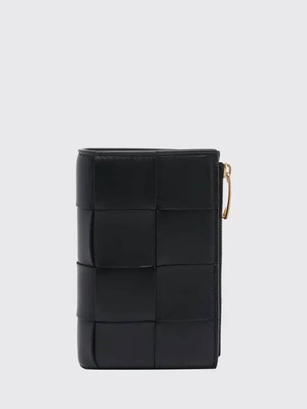 Bottega Veneta Woven Leather Wallet - Black