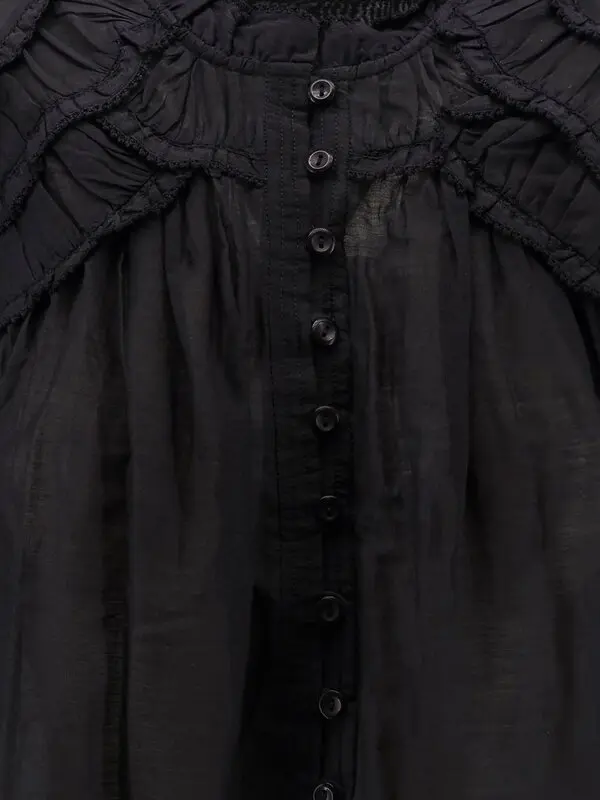 Isabel Marant Étoile Cotton Christa Shirt - Black