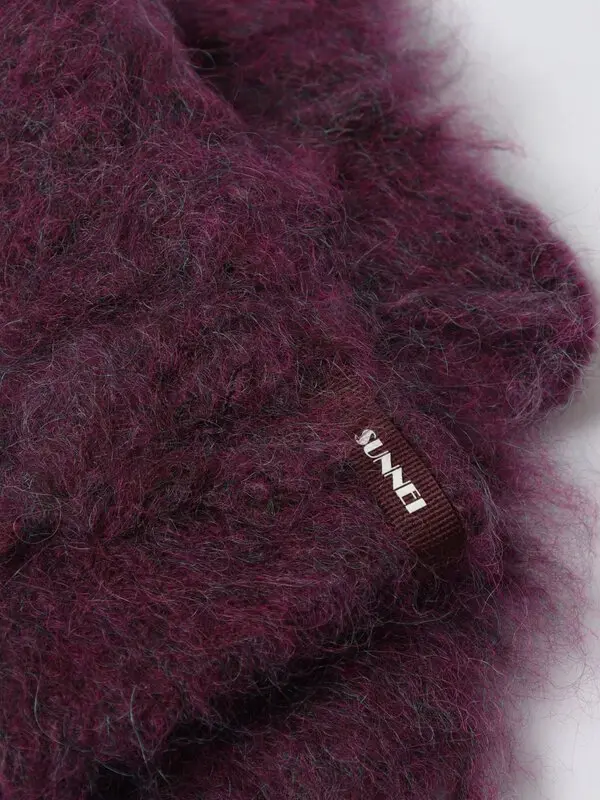Sunnei Knitted Mittens - Violet