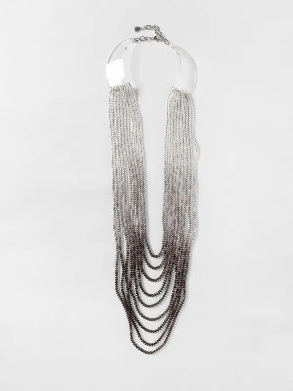 Emporio Armani Multistrand Necklace - Grey