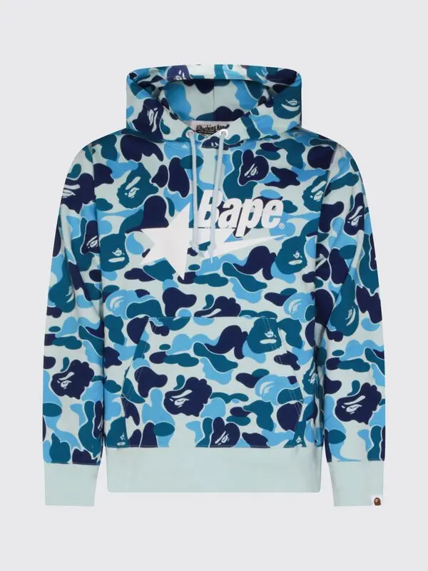 A BATHING APE Camouflage Print Cotton Hoodie