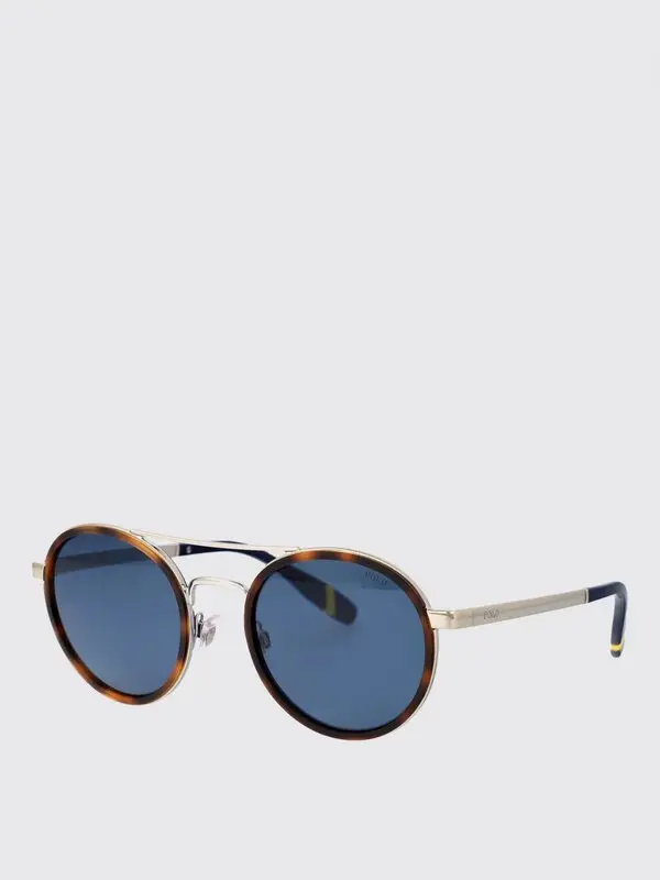 Polo Ralph Lauren Round Frame Sunglasses With Tortoiseshell Detail - Brown