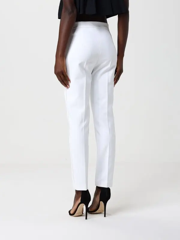 Elisabetta Franchi Crepe Cropped Trousers - Ivory