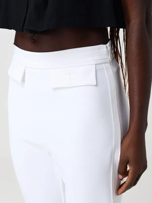 Elisabetta Franchi Crepe Cropped Trousers - Ivory