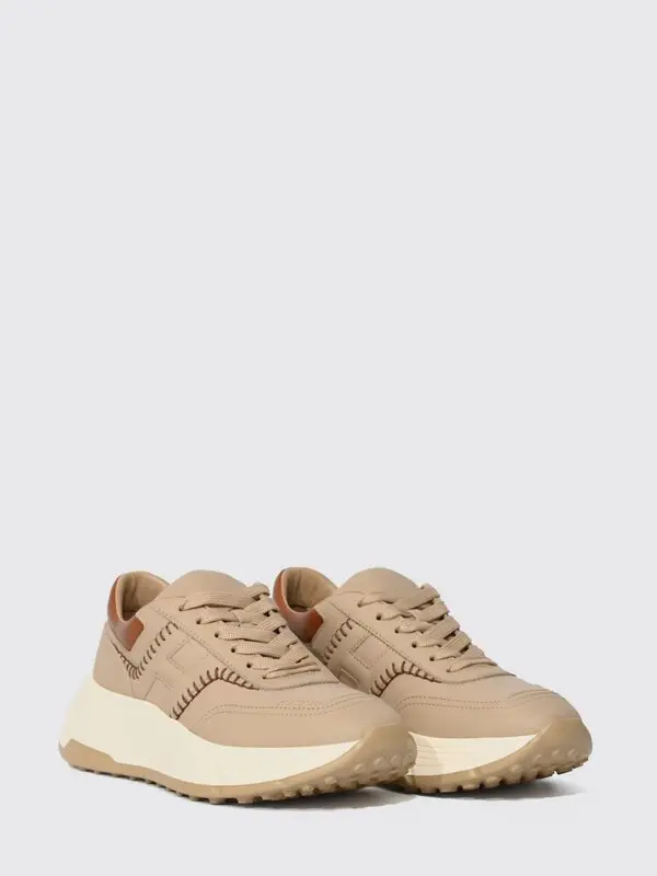 Hogan H669 Nappa Leather Sneakers - Beige