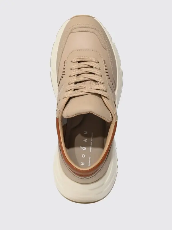 Hogan H669 Nappa Leather Sneakers - Beige