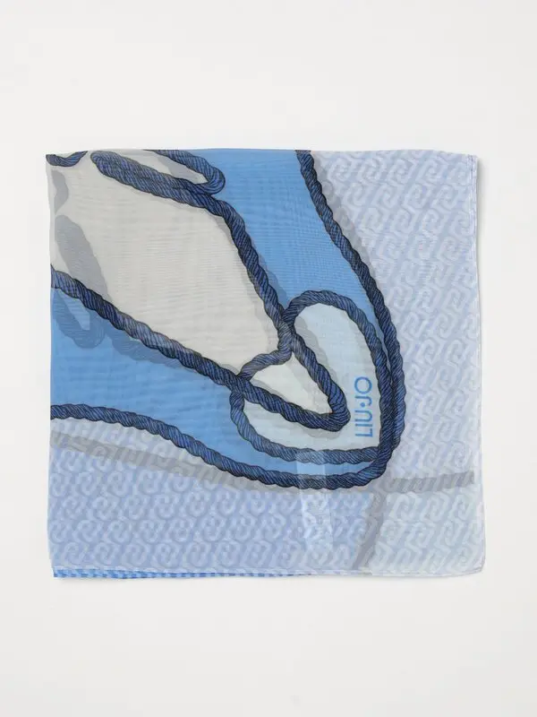 Liu Jo Printed Foulard - Gnawed Blue