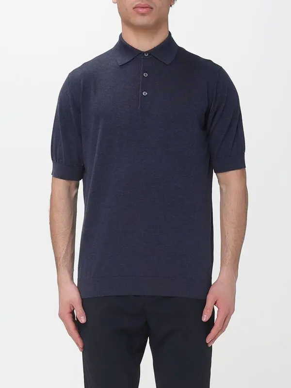 LARDINI Knitted Polo Shirt