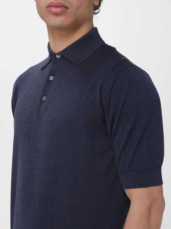 LARDINI Knitted Polo Shirt