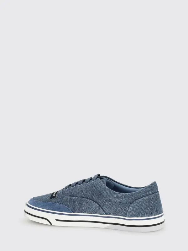 Dolce & Gabbana Canvas Lace-up Sneakers - Gnawed Blue