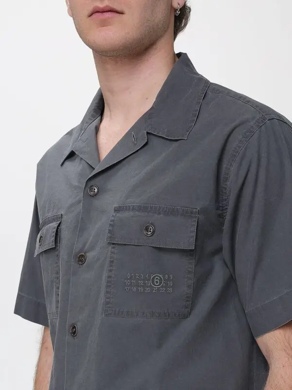 MAISON MARGIELA Cotton Casual Shirt - Grey