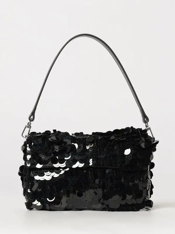 Staud Timmy Rectangular Mini Shoulder Bag With Sequins And Removable Handle